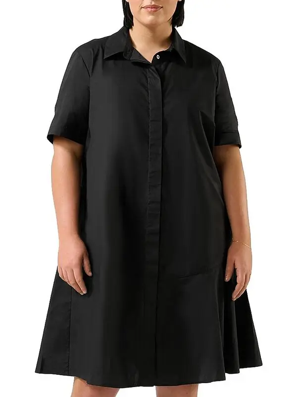ESTELLE Shirt Dress - Black