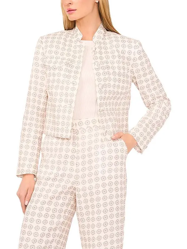 Ted Baker London Cropped Linen Jacket - New Ivory