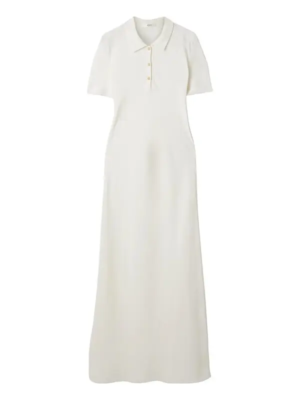 THE ROW Valenit Silk-crepe Maxi Dress - Ivory
