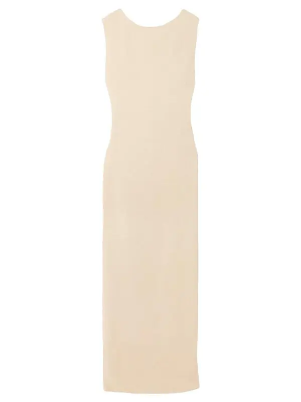 Matteau Open-back Woven Maxi Dress - Neutrals