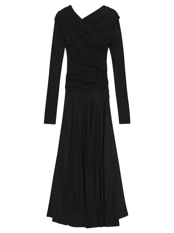 GANNI Jersey Maxi Dress - Black