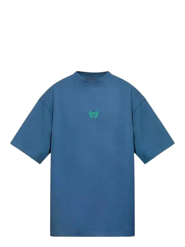 Balenciaga Laurel Cotton T-shirt - Blue