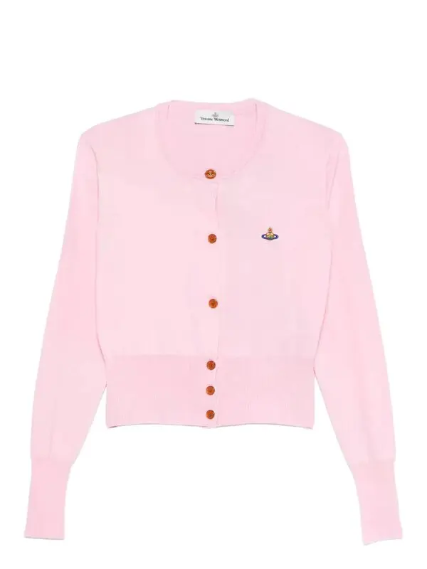 VIVIENNE WESTWOOD Orb Logo Cardigan - Pink