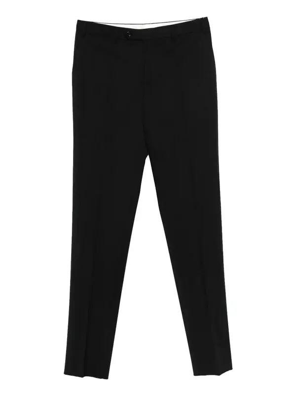 Canali Straight-leg Trousers - Black
