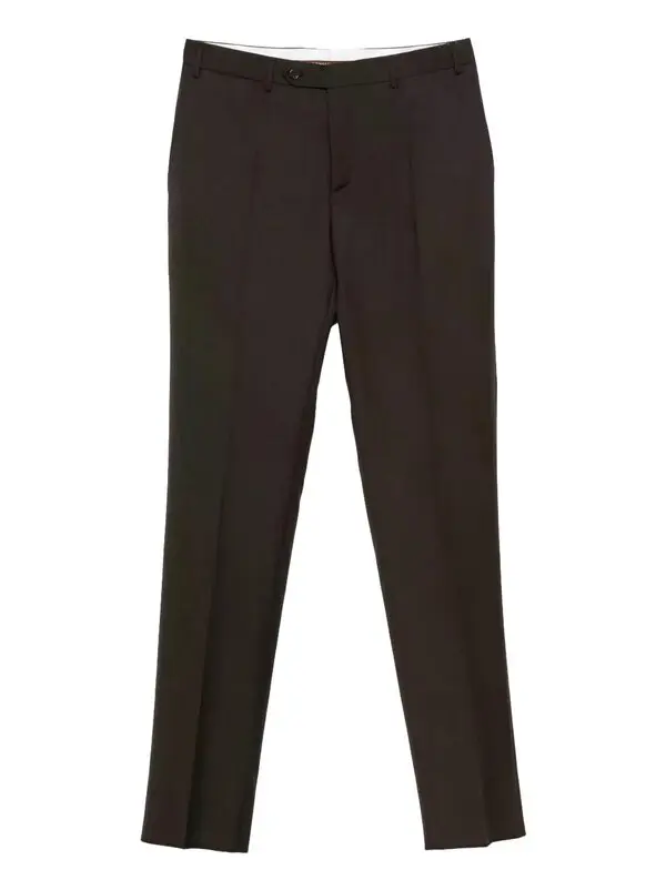 Canali Wool Trousers - Brown
