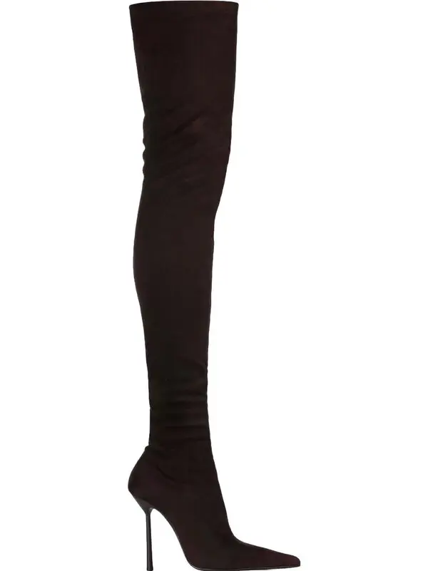 LE SILLA 120mm Bella Thigh-high Boots - Brown