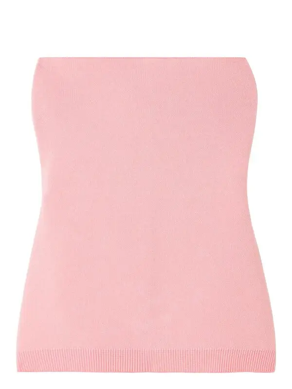 Jacquemus Sera Knitted Bandeau Top - Pink