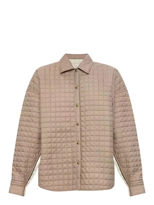 Moncler Quilted Shirt Jacket - Neutrals