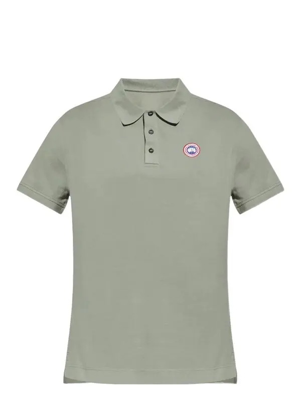 Canada Goose Logo-patch Polo Shirt - Green
