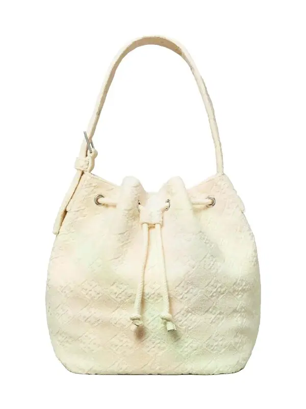 Tory Burch Textured Bucket Bag - White