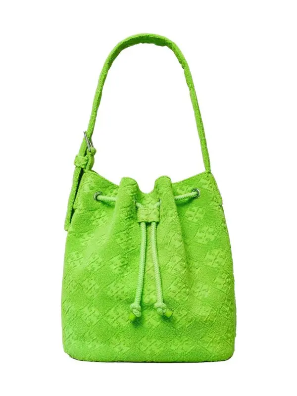 Tory Burch Drawstring Bucket Bag - Green
