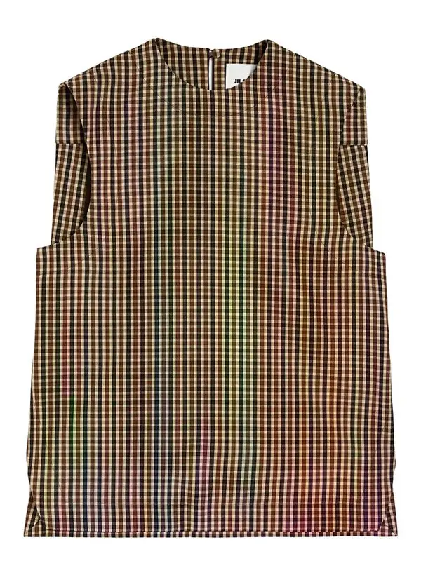 JIL SANDER Wool Top - Brown