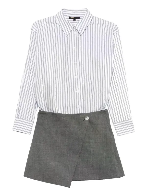 Maje Striped Shirt - White