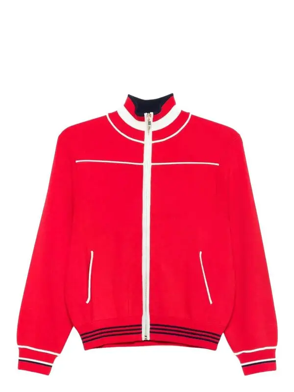 Maje Zip-up Cardigan - Red