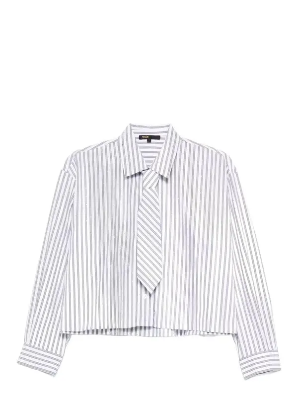 Maje Striped Shirt - White