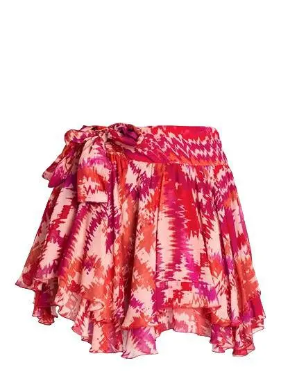 DONDUP Pleated Mini Skirt - Red