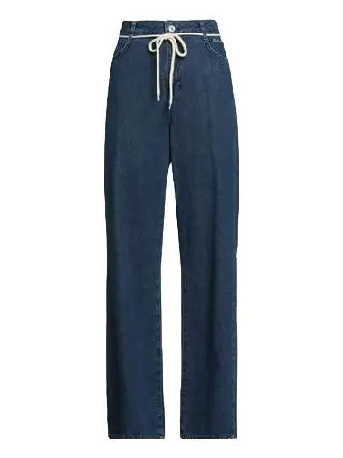 Karl Lagerfeld Cotton-blend Wide-leg Jeans - Blue
