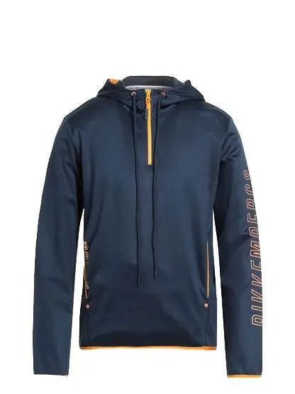 BIKKEMBERGS Cotton Blend Zip-up Hoodie - Navy