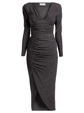 Chiara Boni La Petite Robe Metallic Midi Dress - Grey