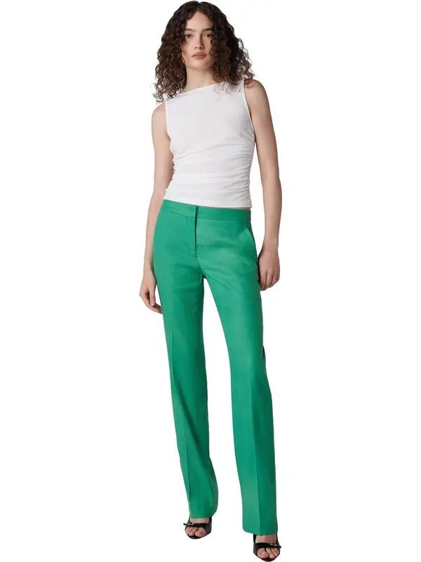 Diane Von Furstenberg Calliope Pants - Indian Green