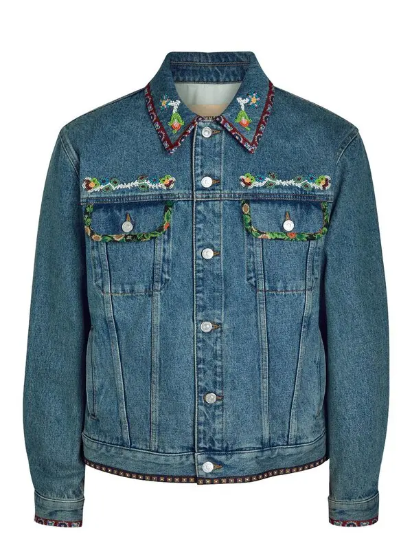 Valentino Garavani Beaded Jacket - Denim