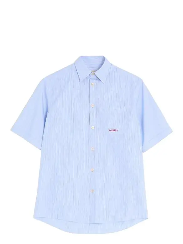 Valentino Garavani Embroidered Cotton Shirt - Sky Blue