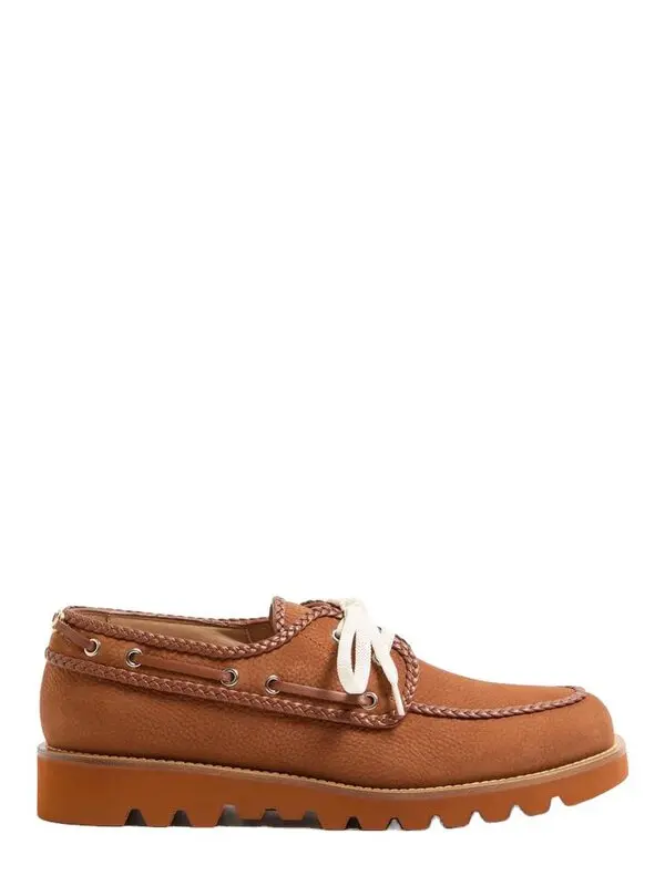Valentino Garavani Palm Avenue Suede Boat - Tobacco