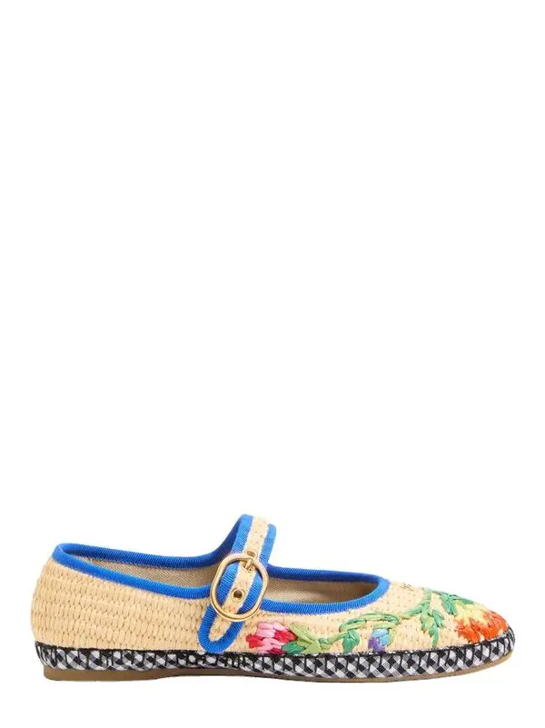 Valentino Garavani Endouce Mary Jane Ballerina - Natural/multicolour