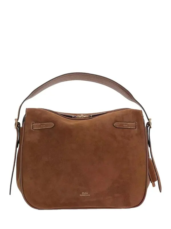 Polo Ralph Lauren Polo Id Suede Tote - Brown