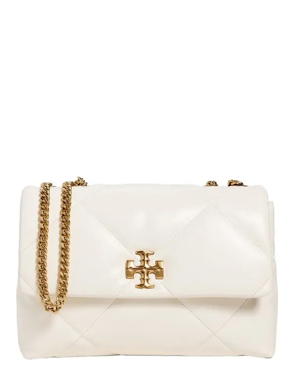 Tory Burch Kira Diamond Quilt Convertible Shoulder Bag - Warm White