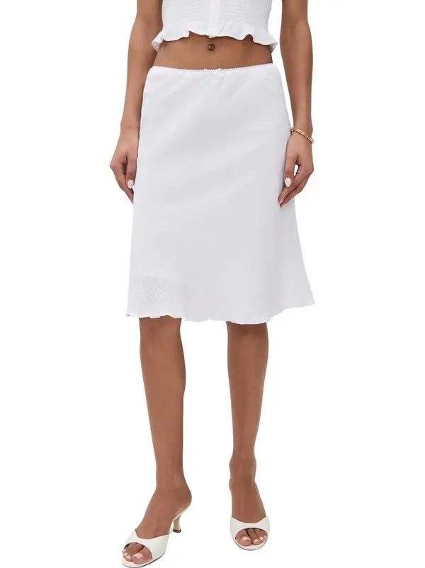 GUIZIO Paloma Skirt - White