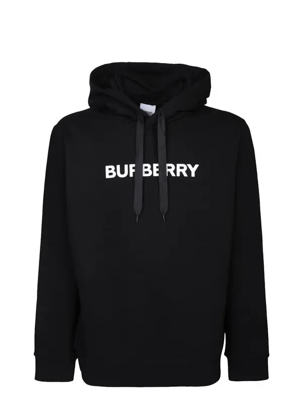Burberry Cotton Hoodie - Black