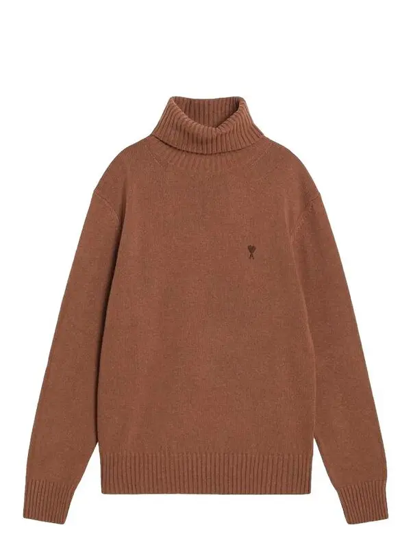Ami De Coeur Turtleneck Sweater - Brown