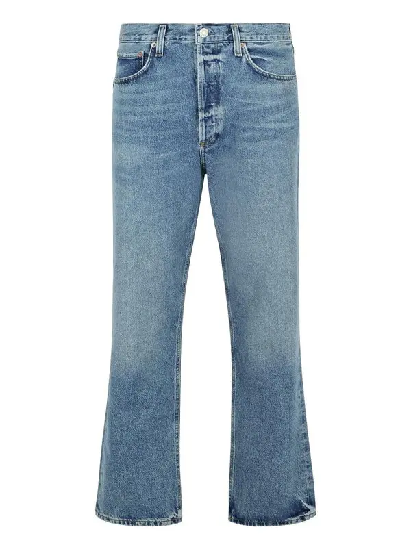 AGOLDE 90's Straight Cotton Jeans - Blue