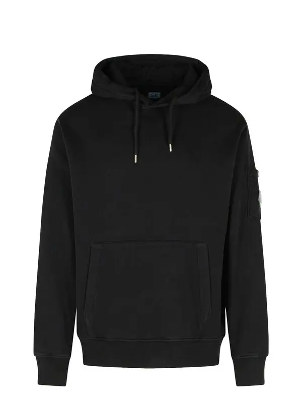 C.P. COMPANY Brushed Cotton Sweatshirt - Black