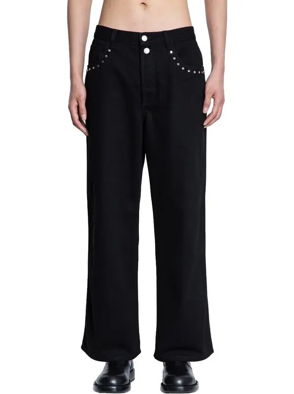 Alexander McQueen Stud Painter Jeans - Black