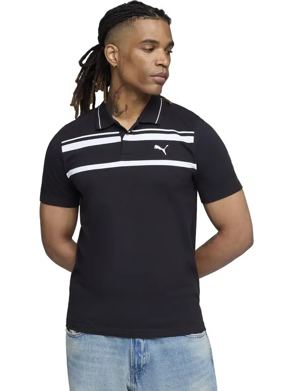 PUMA Elevated Essentials Polo Shirt - Black