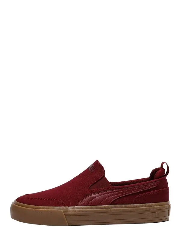 PUMA Court Classic Vulcanized Slip-on Sneakers - Red