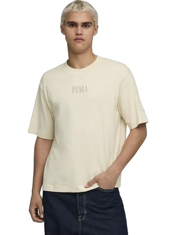 PUMA Premium Essentials Boxy Graphic T-shirt - White