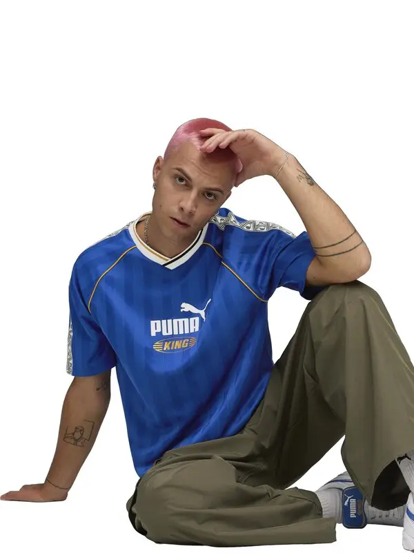 PUMA King Relaxed Jersey Top - Blue