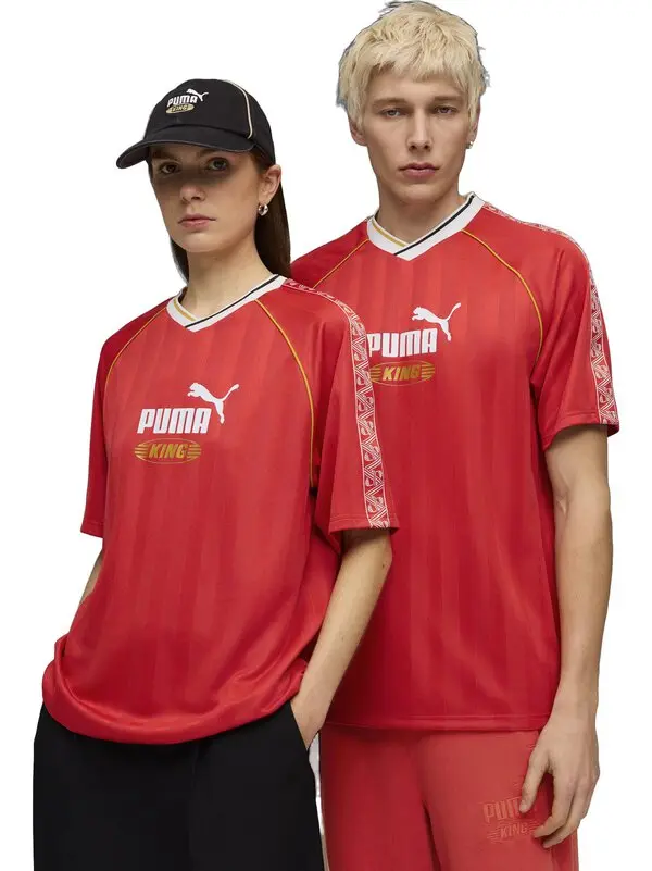 PUMA King Relaxed Soccer Jersey - Red