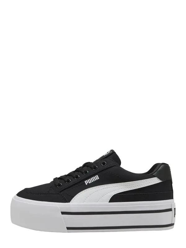 PUMA Court Classic Vulcanized Platform Sneakers - Black