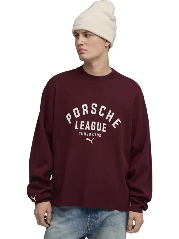PUMA Porsche Legacy Crew Neck Sweatshirt - Red