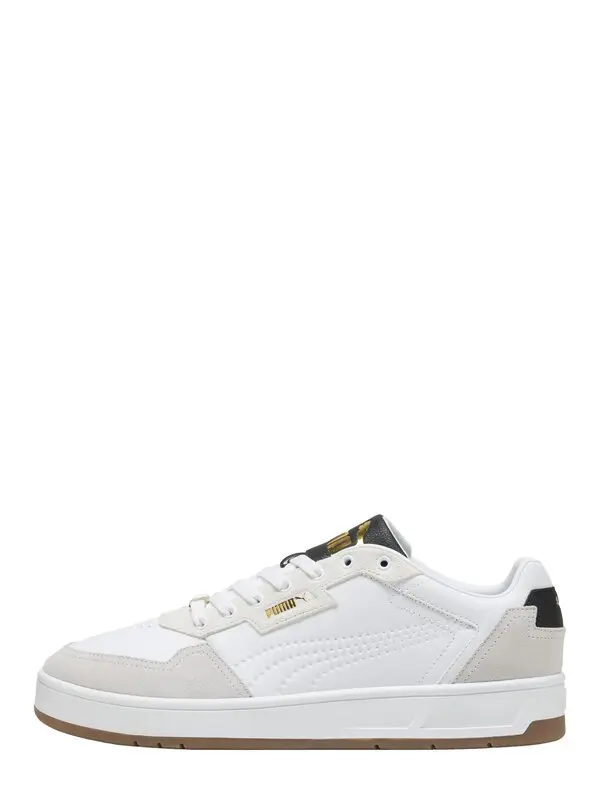 PUMA Court Classic Lux Suede Sneakers - White