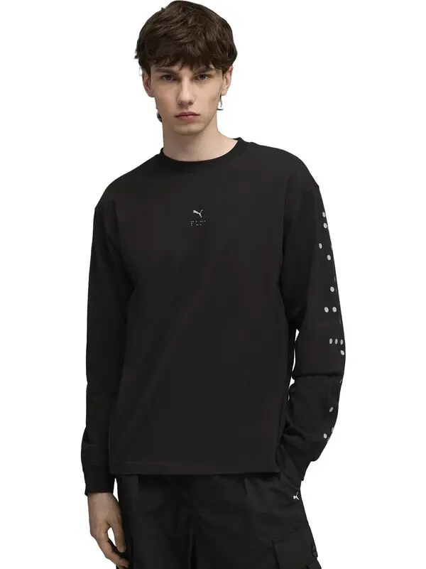 PUMA House Of Graphics Long Sleeve T-shirt - Black