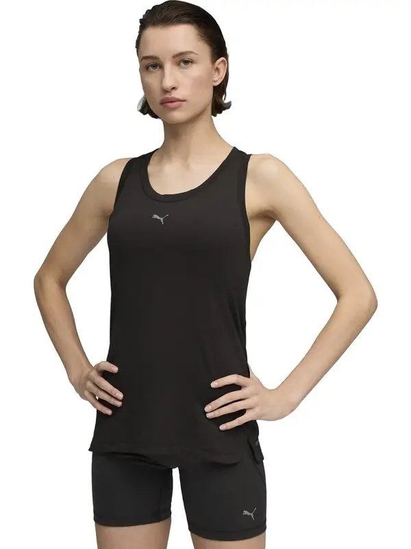PUMA Cloudspun Racerback Training Tank Top - Black