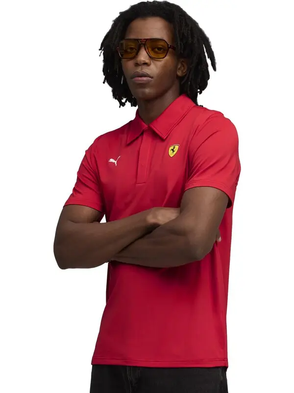PUMA Scuderia Ferrari Motorsport Polo Shirt - Rosso Corsa
