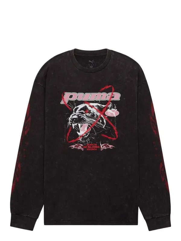 PUMA Tech-x Long Sleeve T-shirt - Black