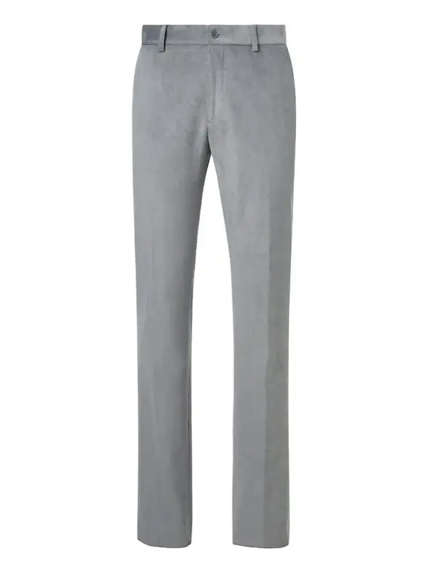 Etro Cotton Straight Pants - Blue