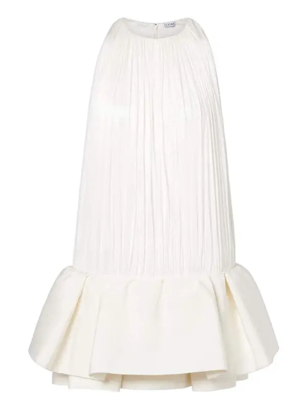 Loewe Flamenco Mini Dress - White